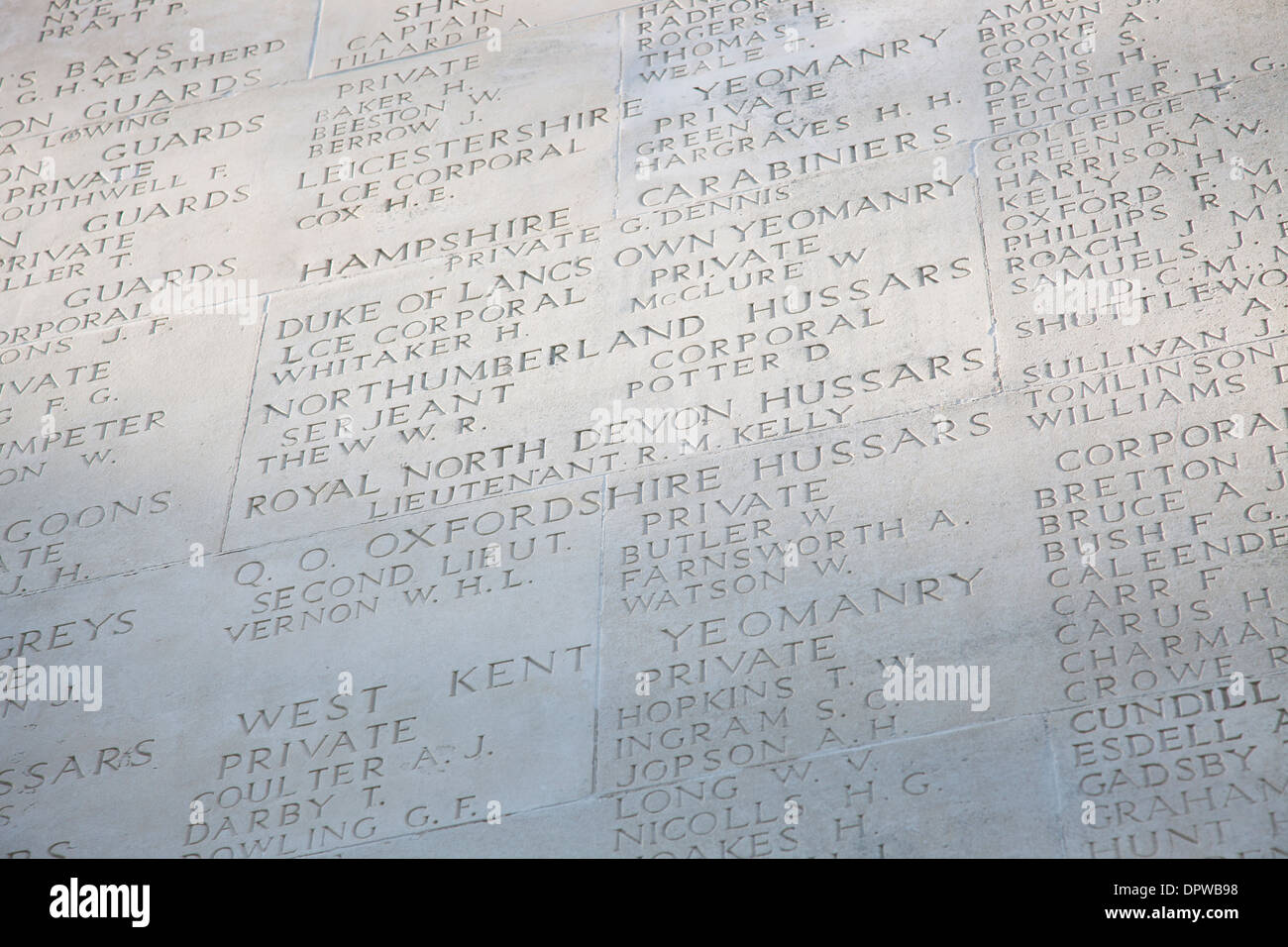 Thiepval memorial names hi-res stock photography and images - Alamy