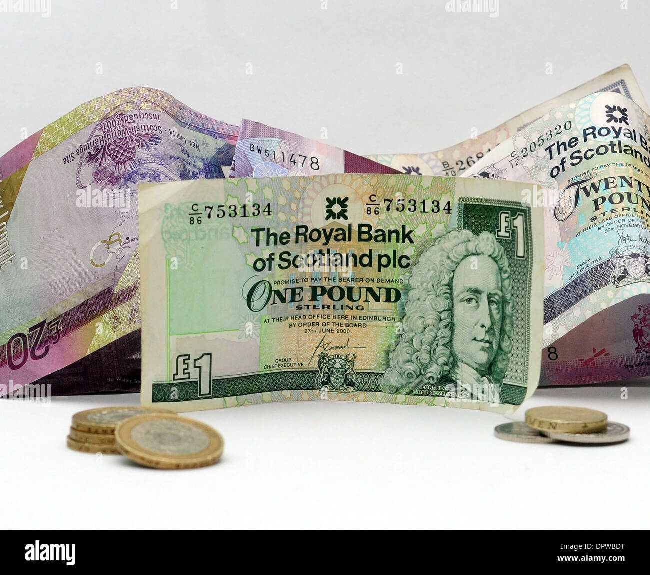 The RBS Scottish pound note Stock Photo - Alamy
