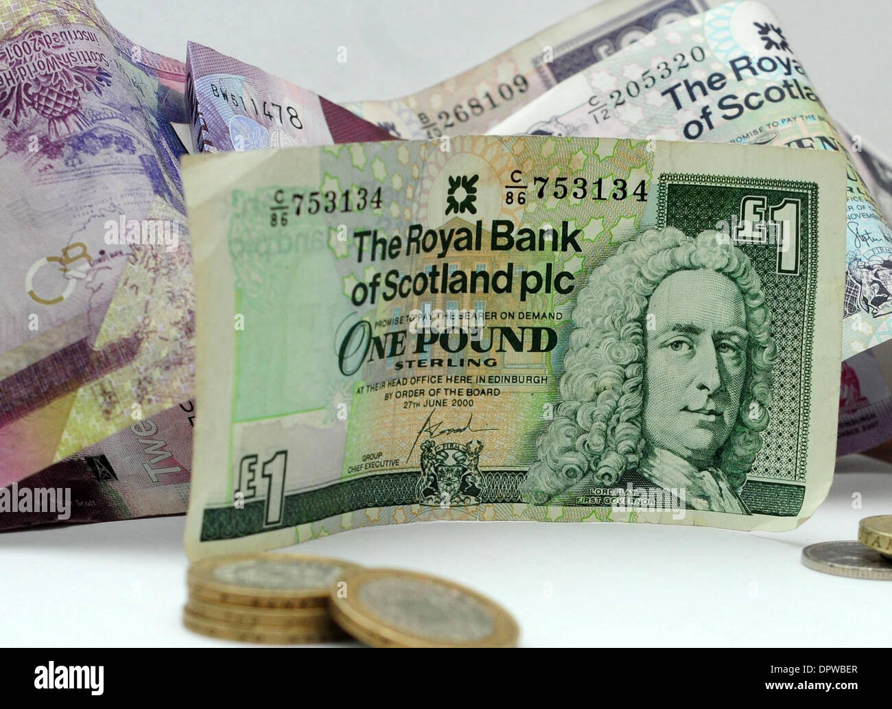 The RBS Scottish pound note Stock Photo - Alamy