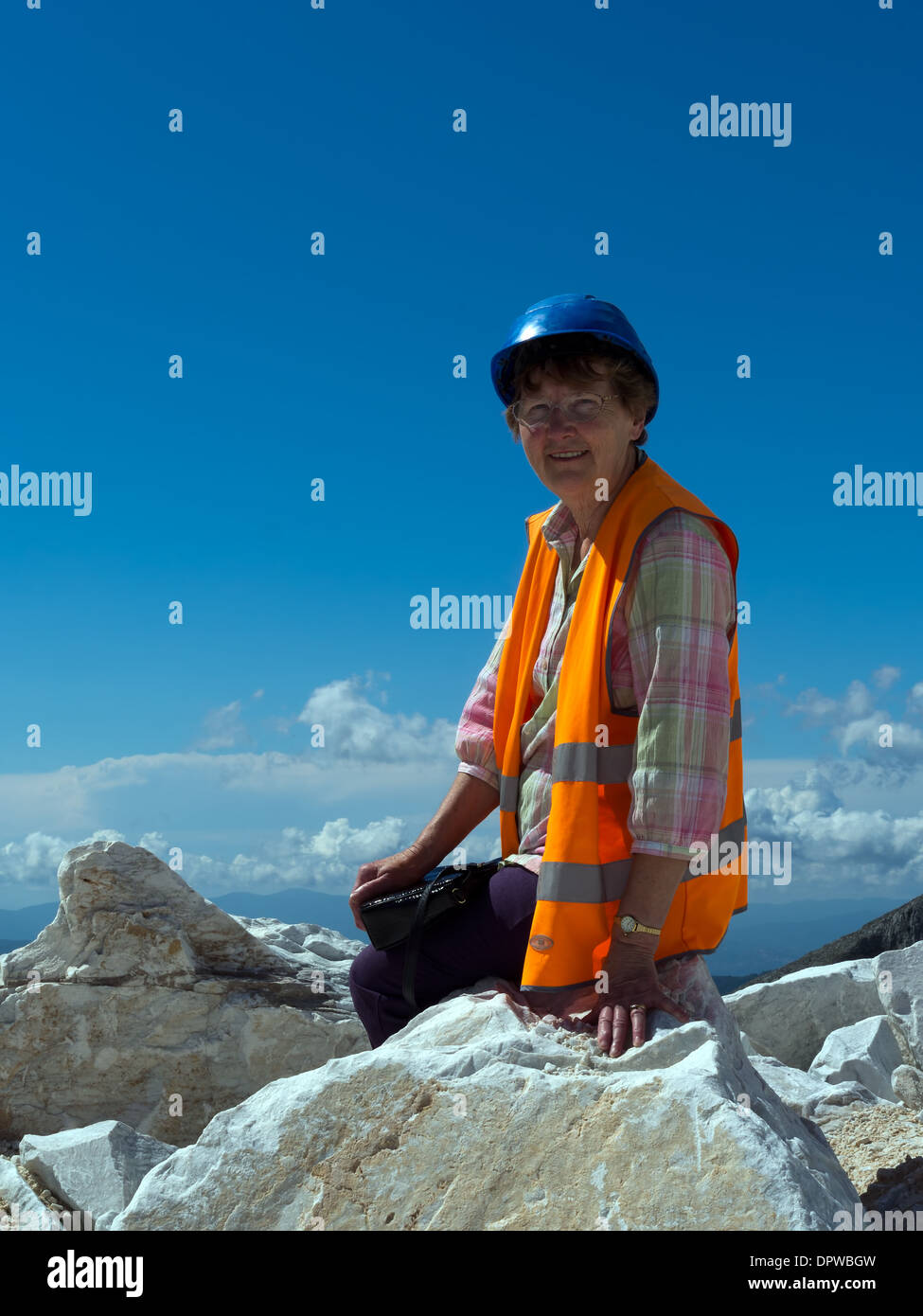 Old elderly female person mountain top sky hi-res stock photography and ...