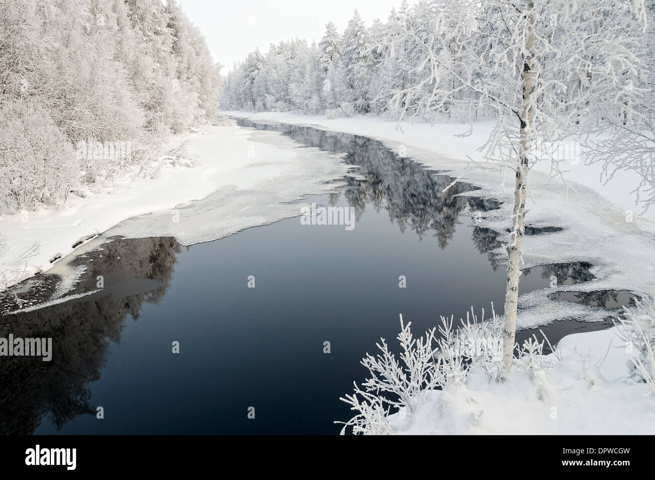 River at winter Stock Photo - Alamy