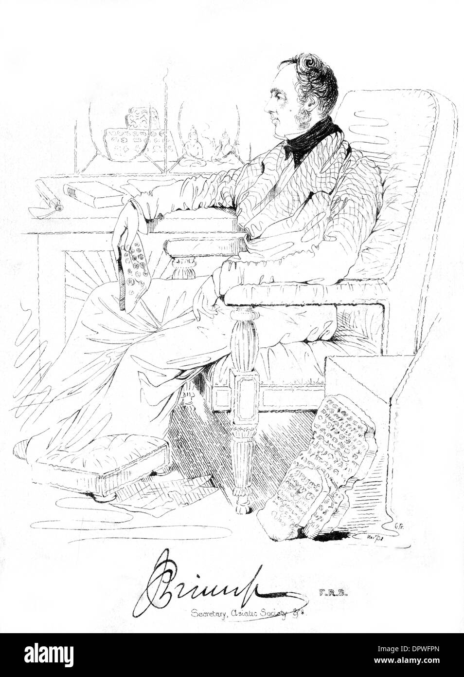 James Prinsep Black and White Stock Photos & Images - Alamy