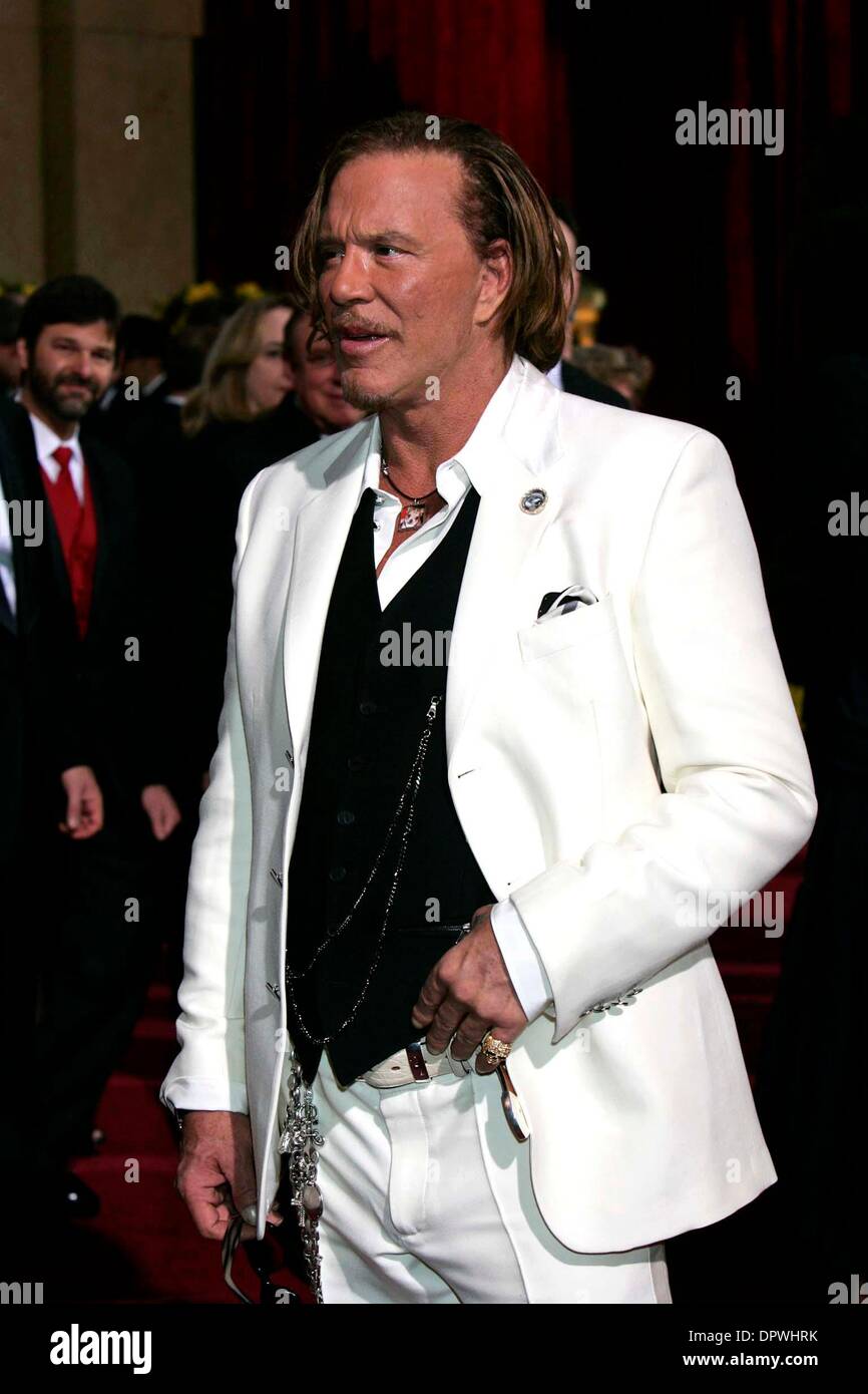MICKEY ROURKE.81st Annual Academy Awards / OSCARS.at Kodak Theatre ...