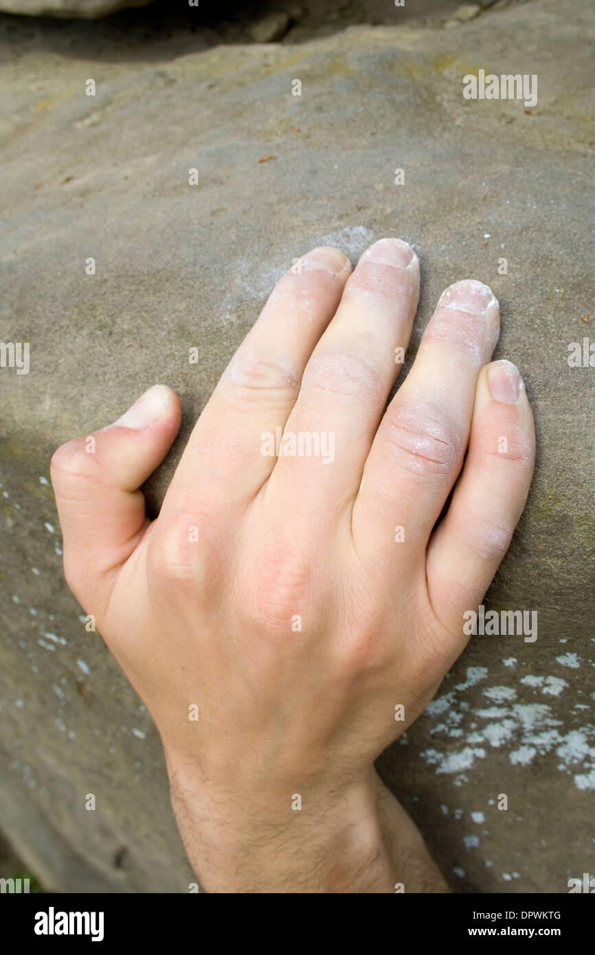 Hand of a climber Stock Photo - Alamy