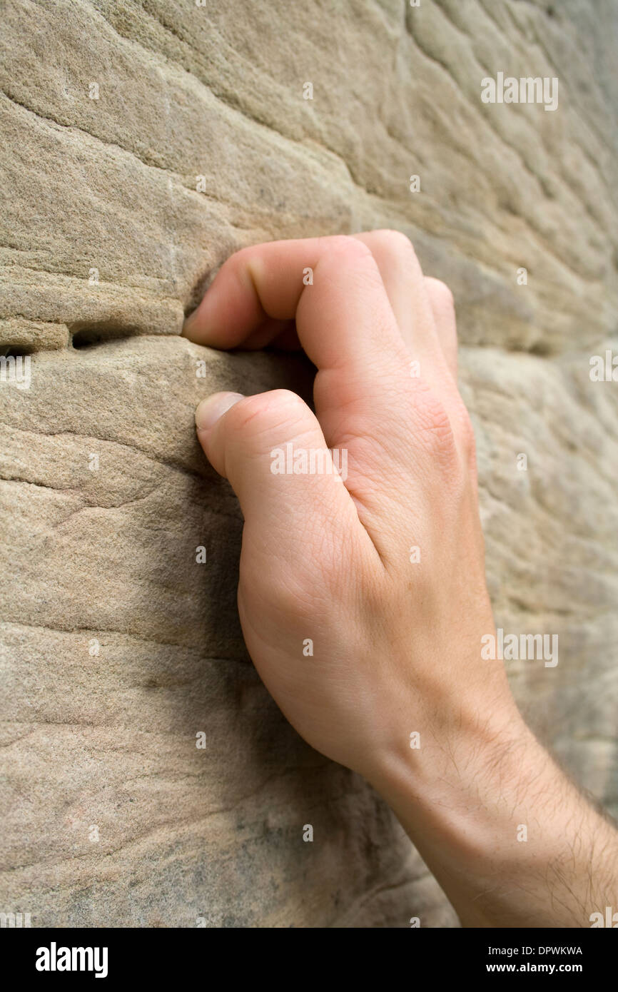 Hand of a climber Stock Photo - Alamy