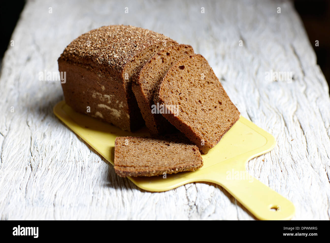 Village bakery sliced brown bread Stock Photo - Alamy