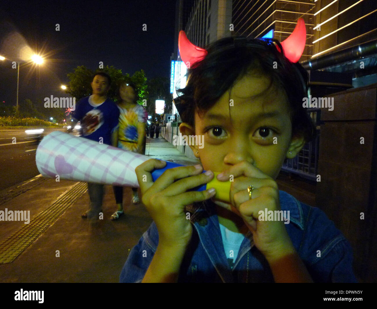 Child blows hi-res stock photography and images - Alamy