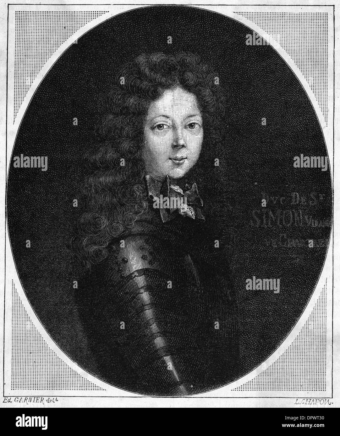 LOUIS DUC SAINT-SIMON Stock Photo - Alamy