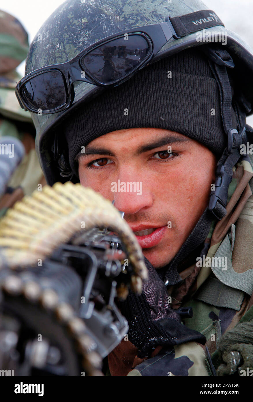Afghan National Army commando recruits participate in close-quarter ...