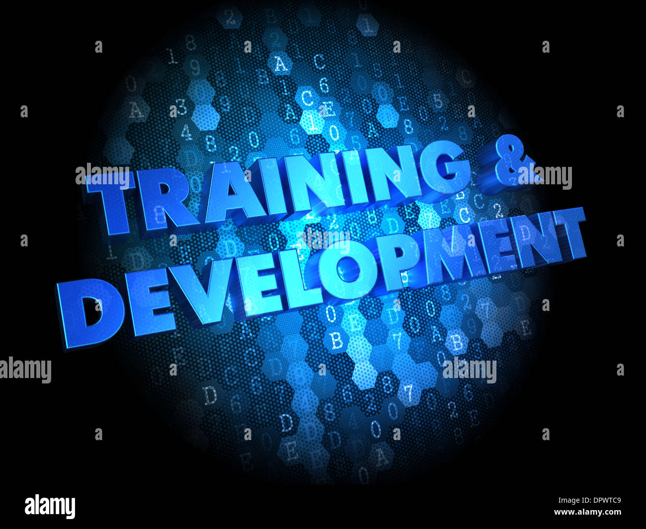 Training and Development on Digital Background Stock Photo - Alamy
