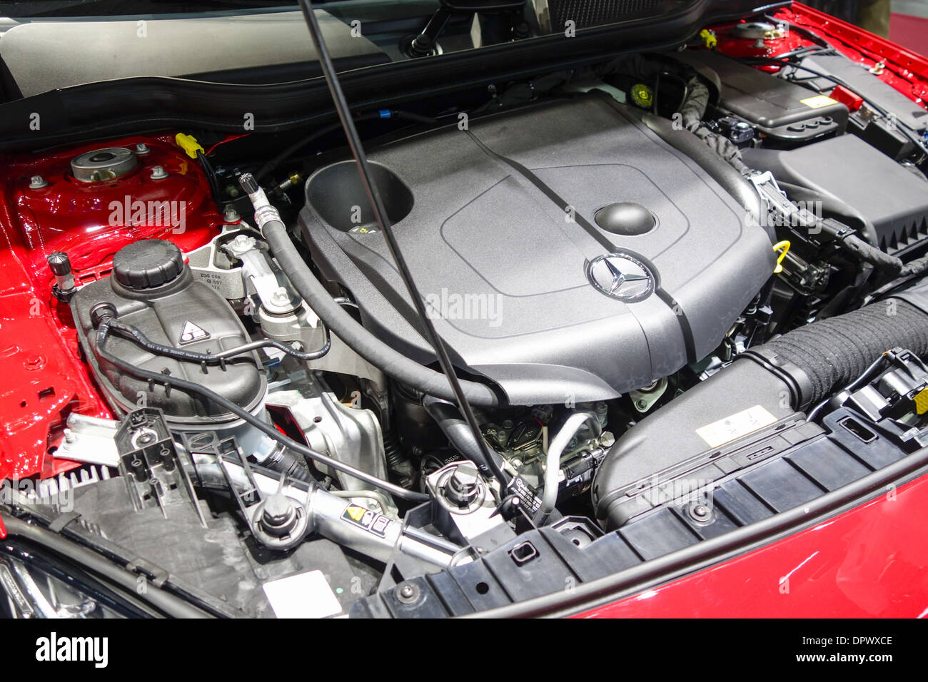 Mercedes engine hi-res stock photography and images - Alamy