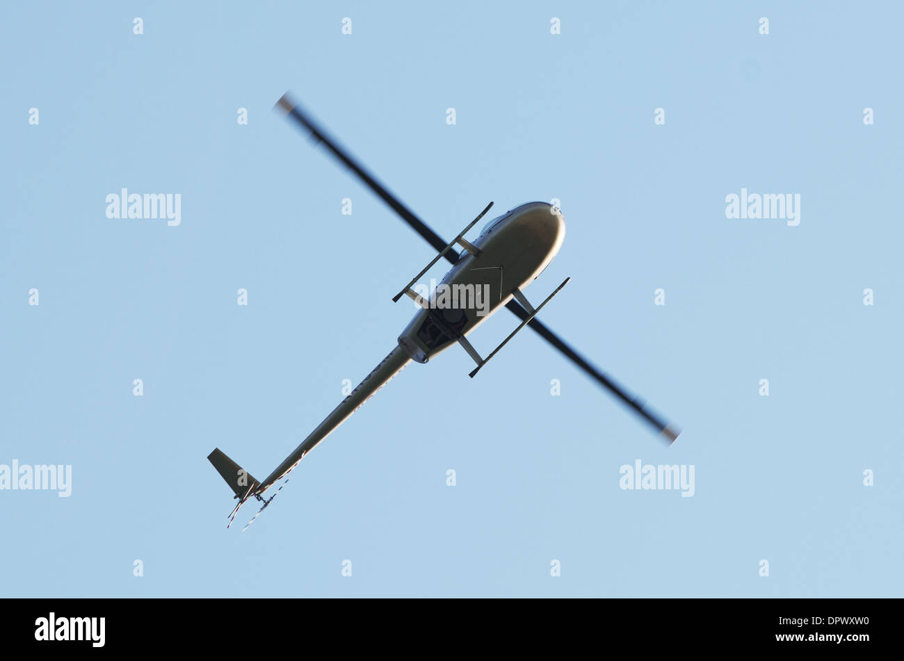 Helicopter on the Sky - Bottom View. Air Transportation Photo ...