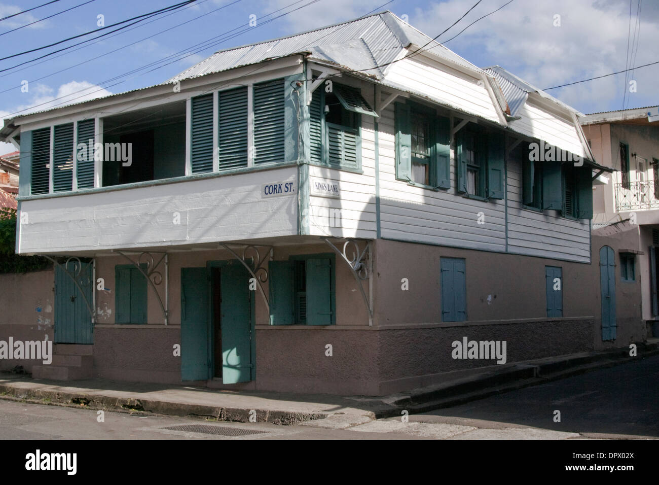 Architecture in Rouseau, Dominica Stock Photo - Alamy