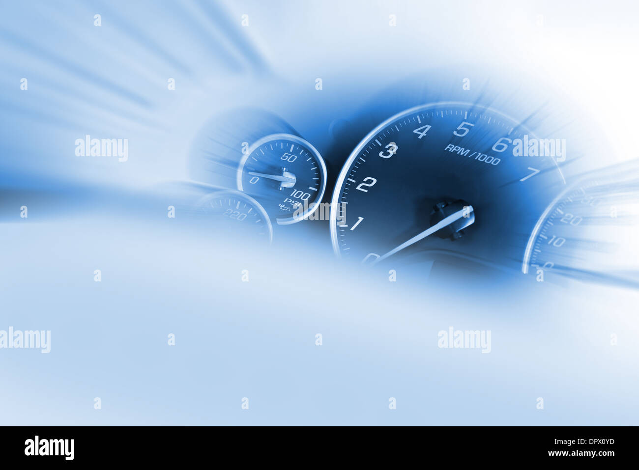Speedometer Dash - Transportation Theme Stock Photo - Alamy