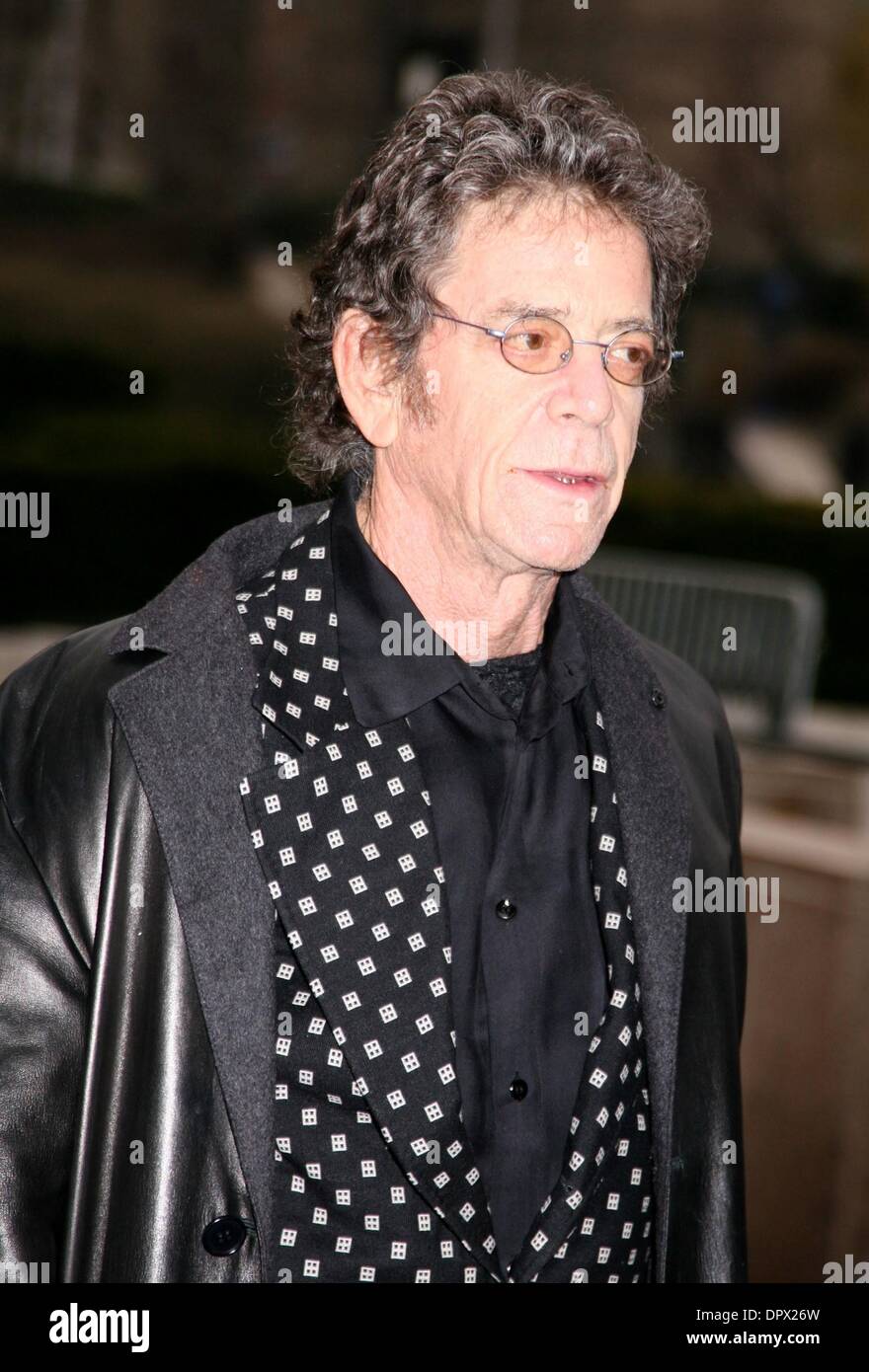 Mar 15, 2009 - New York, New York, USA - Singer LOU REED arrives to the ...