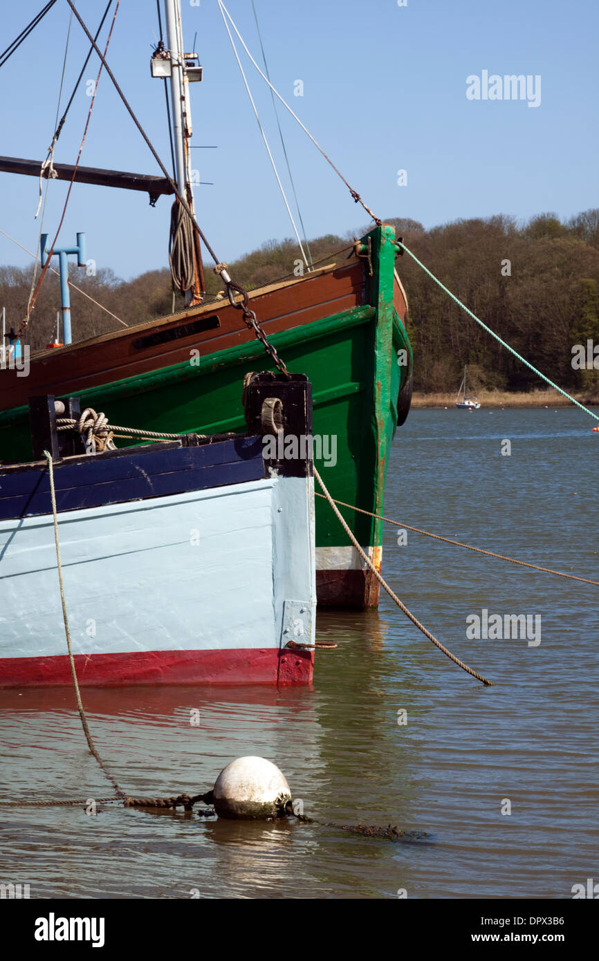 Boating scene at Woodbridge, Suffolk Stock Photo - Alamy