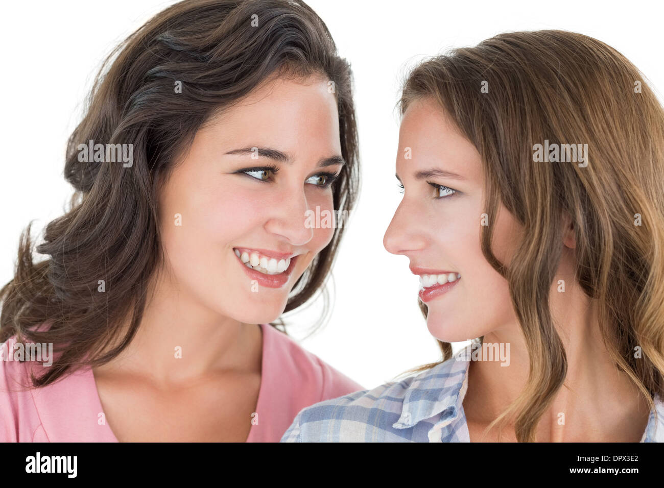 Beautiful woman with female friends hi-res stock photography and images ...