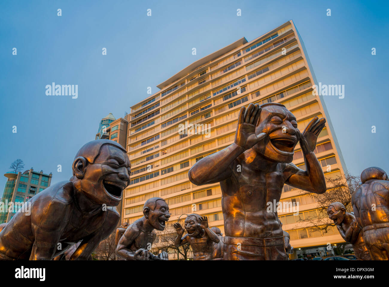 Vancouver laughing sculpture hi-res stock photography and images - Alamy