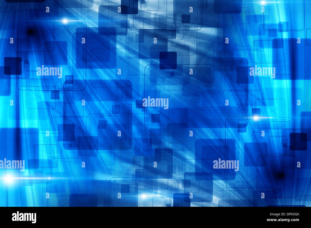 Cool Blue Abstract Background Design with Digital Squares. Backgrounds ...