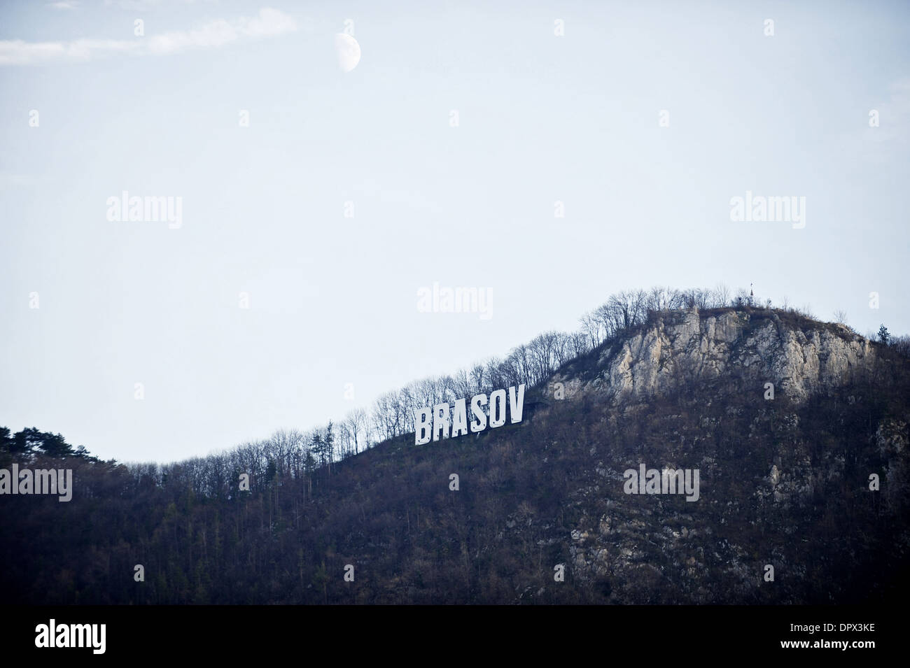 Brasov sign tampa mountain hi-res stock photography and images - Alamy