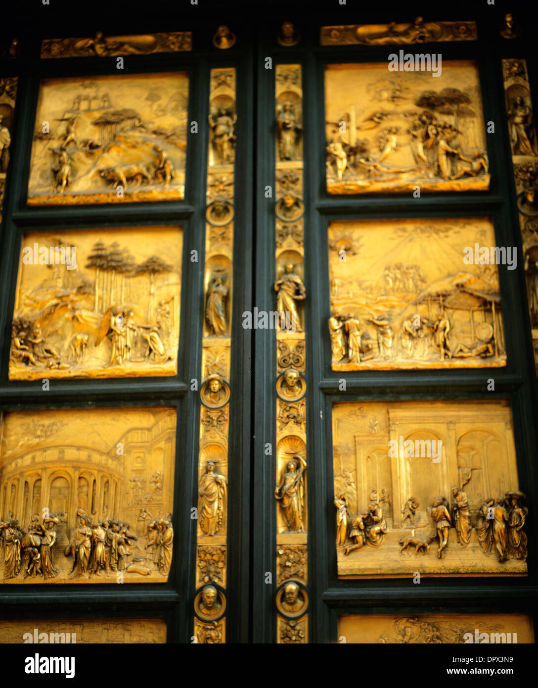 The Gates of Paradise (Porta del Paradiso) at the Florence Baptistry ...