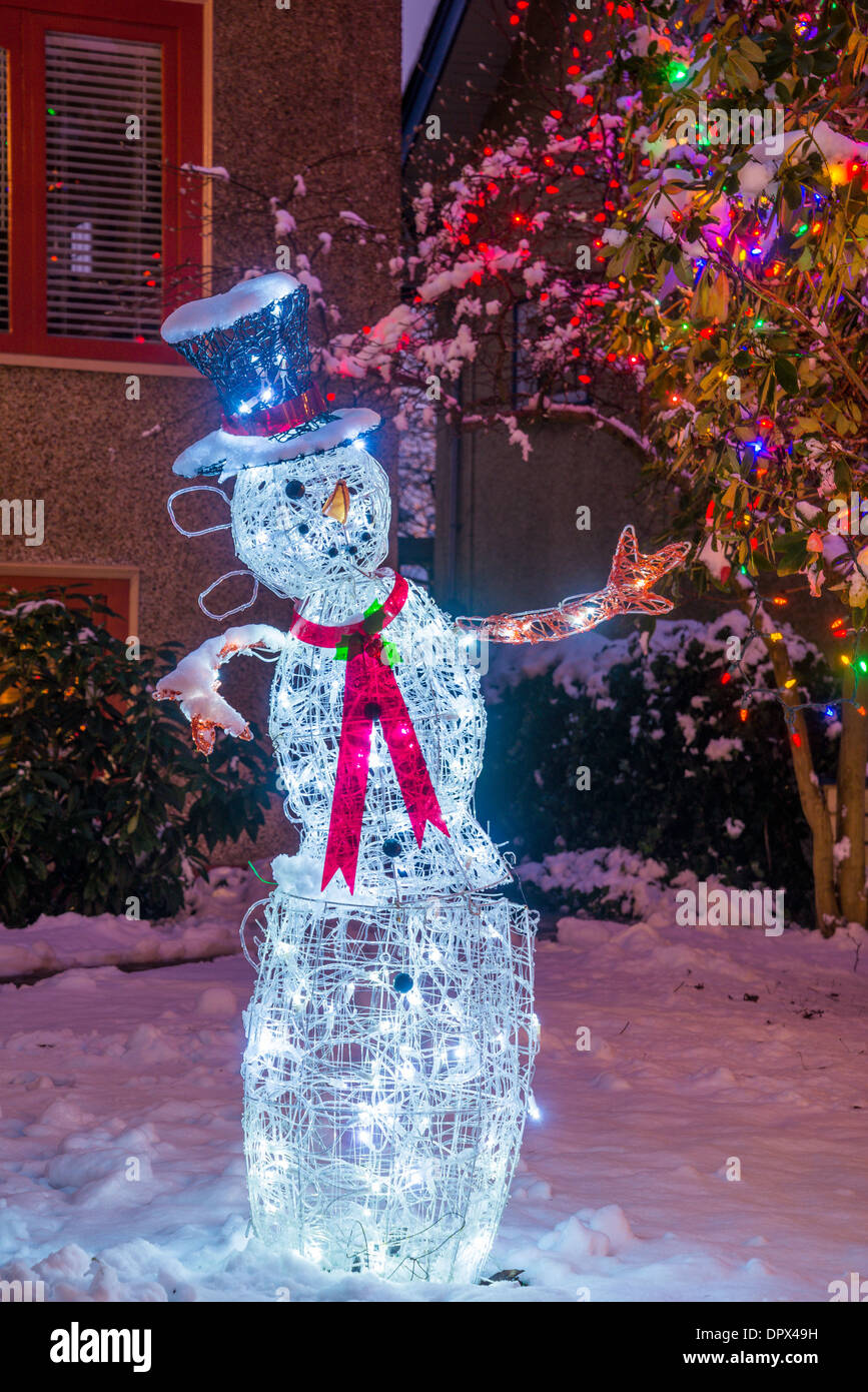 Snowman, Christmas display Stock Photo - Alamy