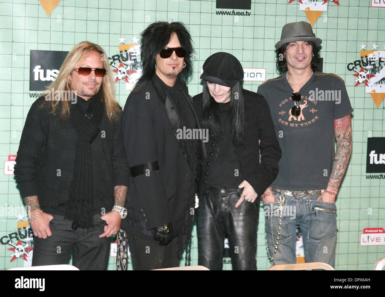 Mar 16, 2009 - New York, New York, USA - MOTLEY CRUE band members (L-R ...