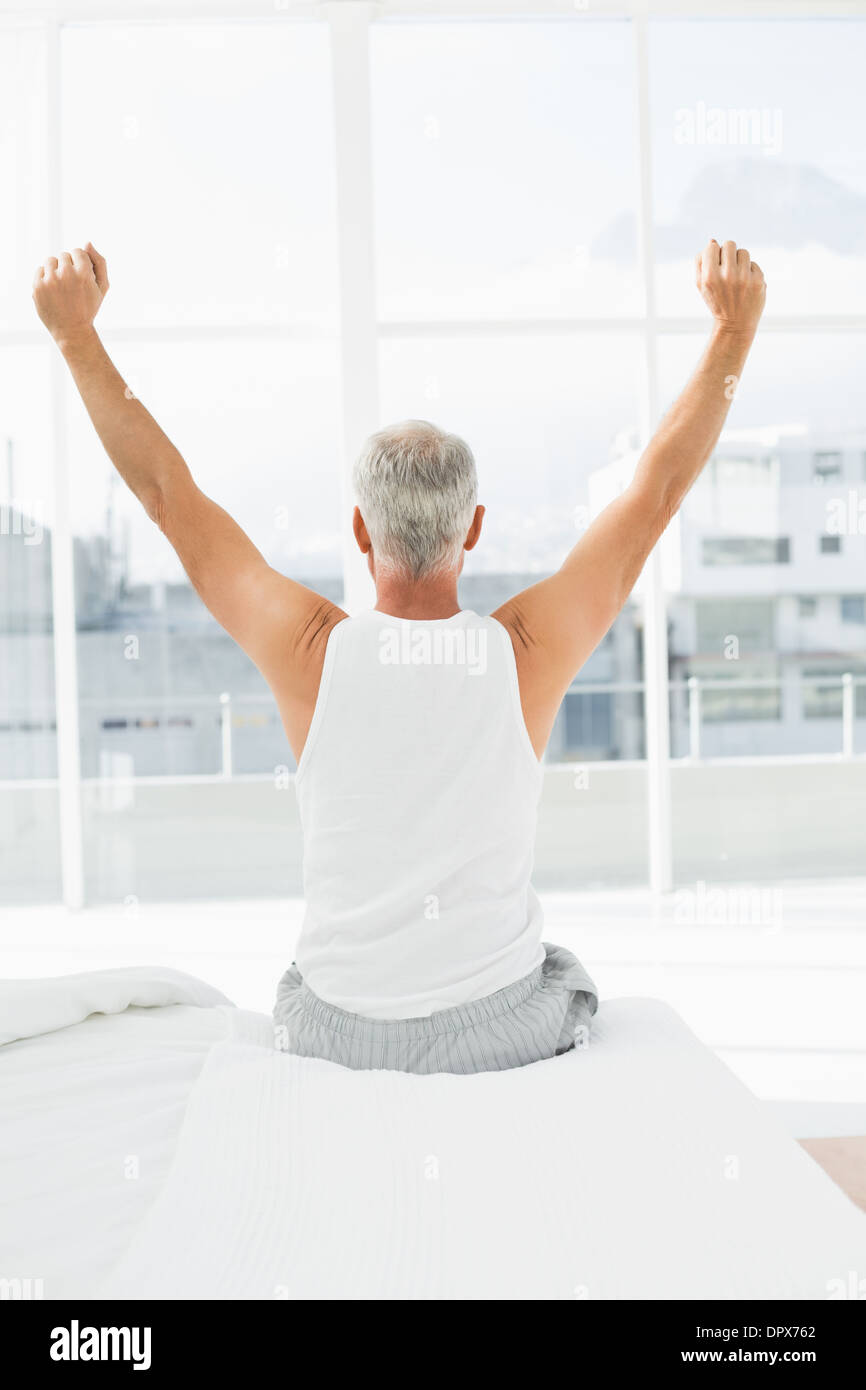 Grey man rear view hi-res stock photography and images - Alamy