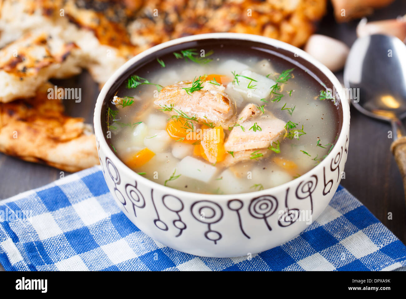Fish soup recipe hi-res stock photography and images - Alamy