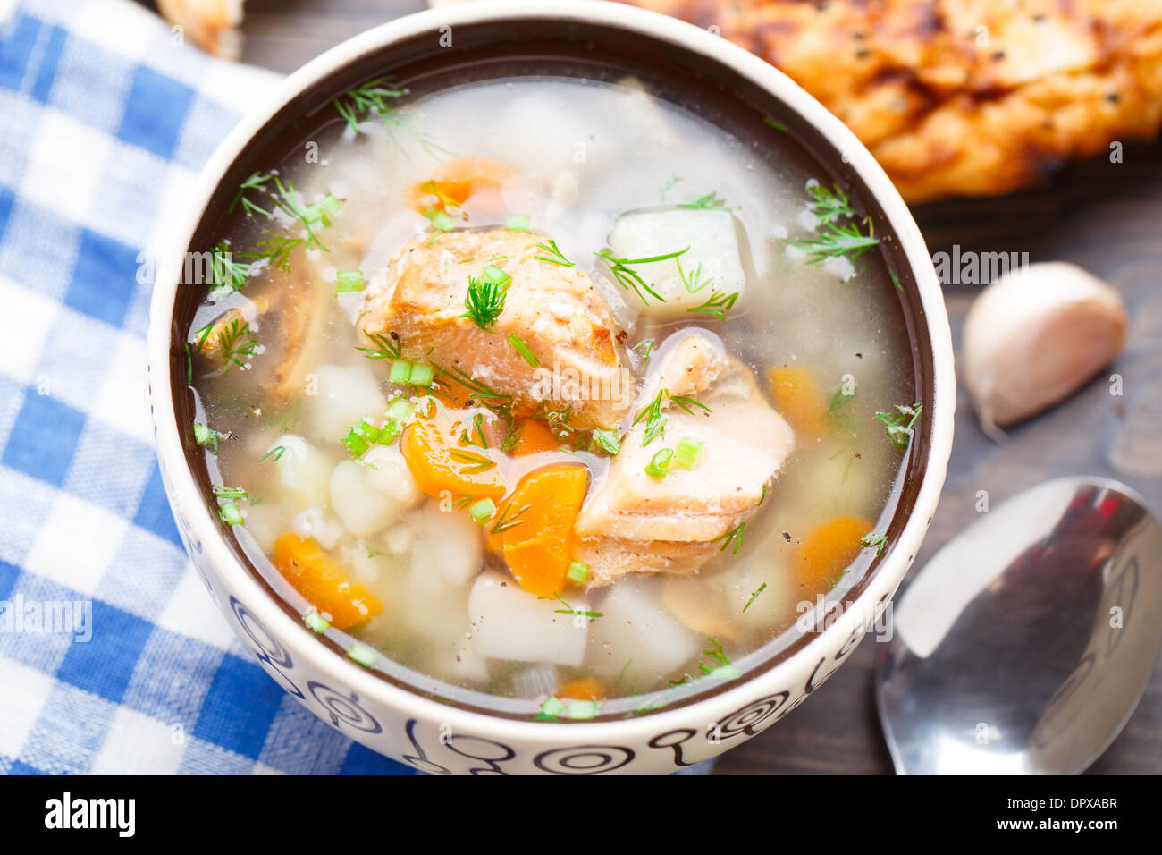 Russian fish soup hi-res stock photography and images - Alamy