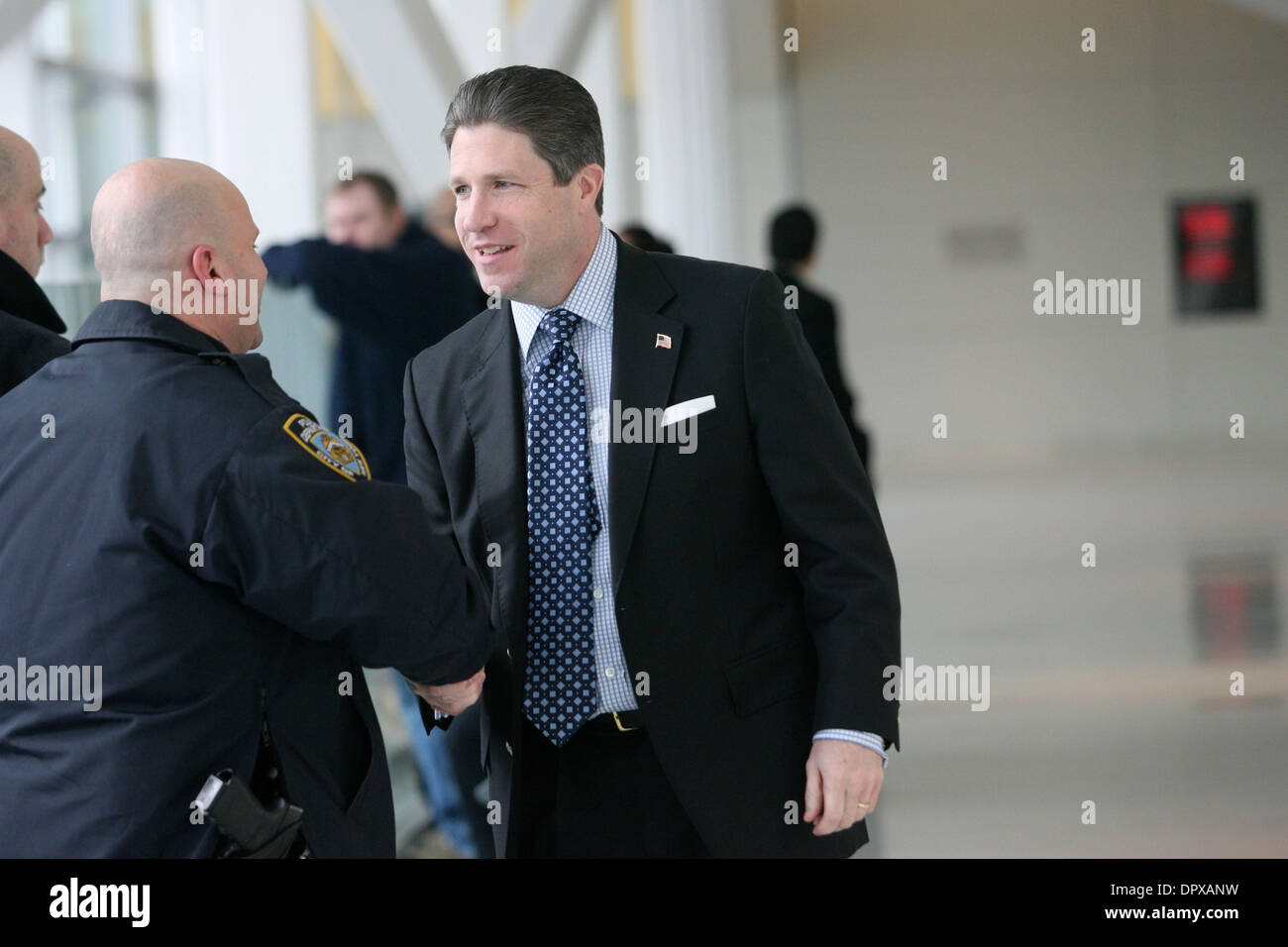 Dec 05, 2008 - Bronx, New York, USA - PBA President PATRICK LYNCH (R ...