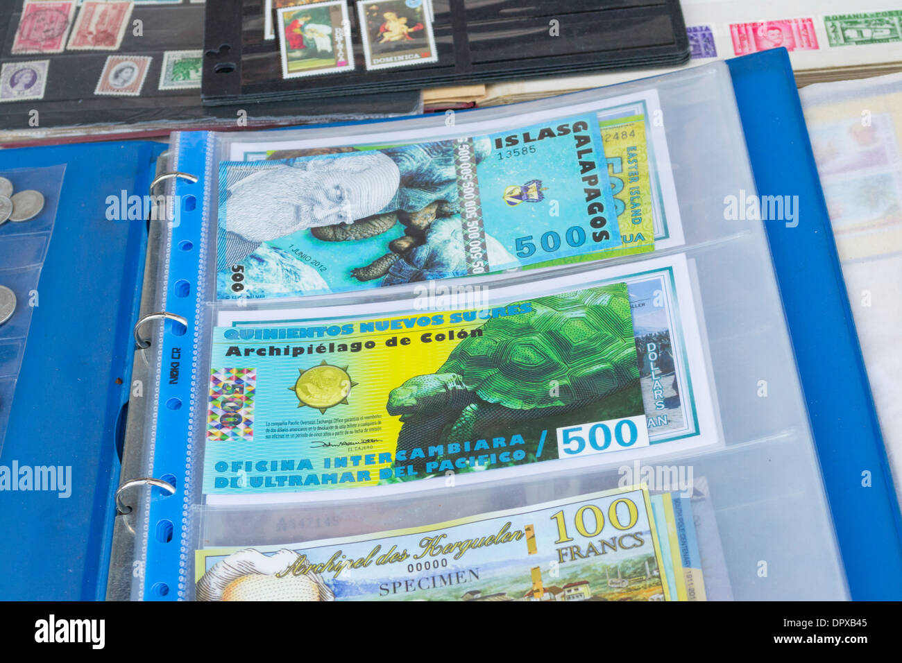 Foreign colorful banknotes Stock Photo - Alamy