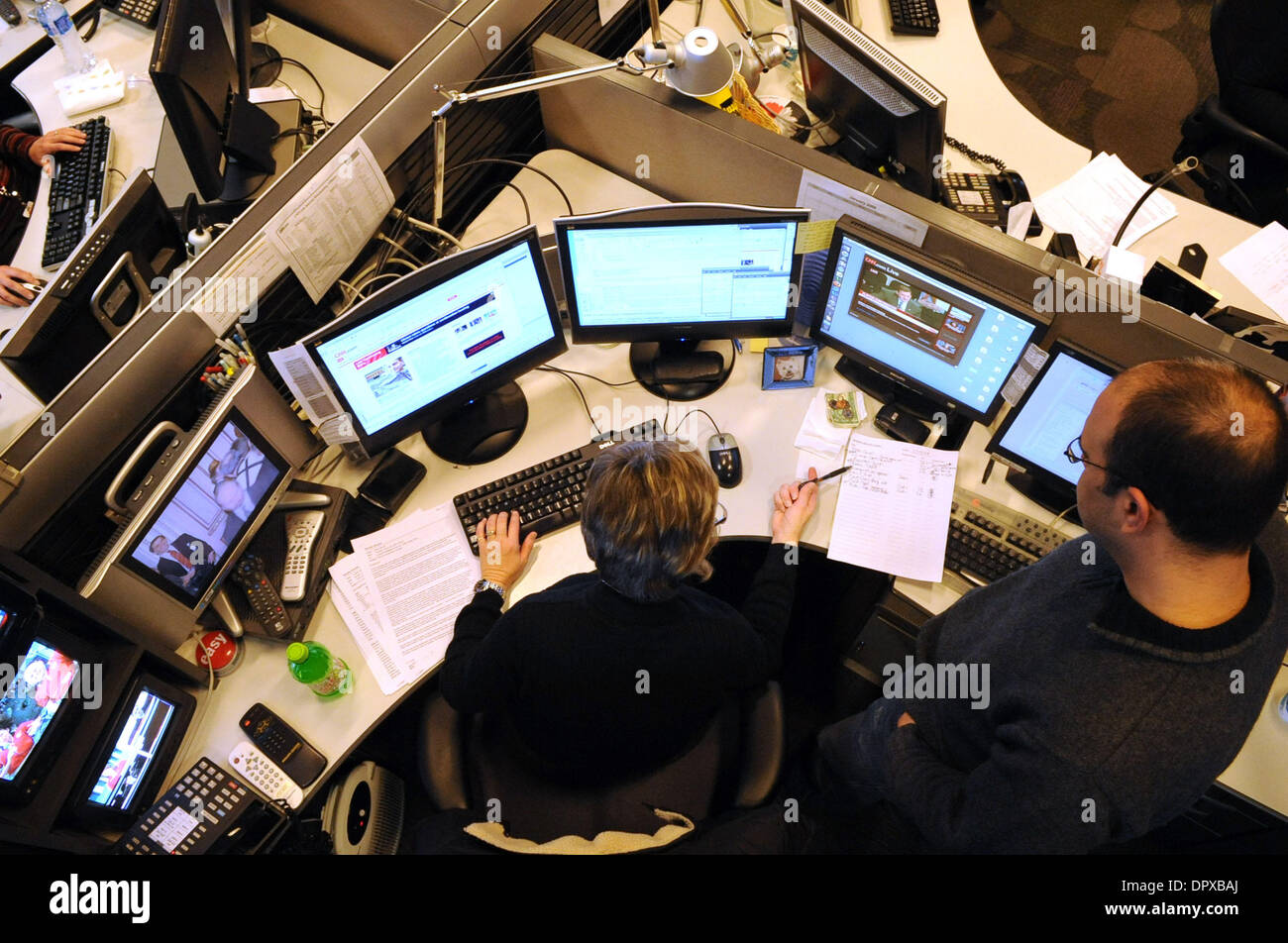 Jan 13, 2009 - Atlanta, Georgia, USA - Morning main page producer ...