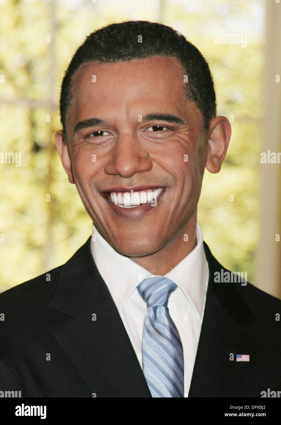 Jan 15, 2009 - New York, NY, USA - A view of the BARACK OBAMA wax ...