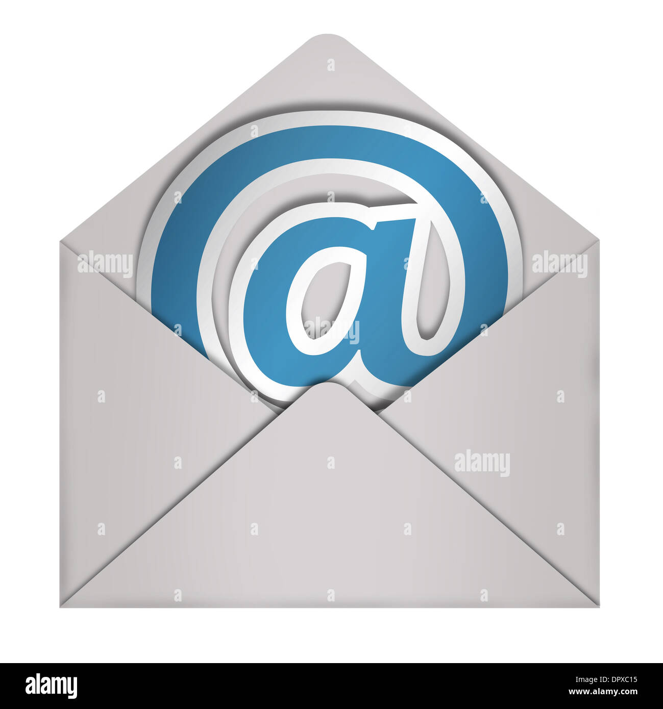 Envelope Email sign isolated on white Stock Photo - Alamy