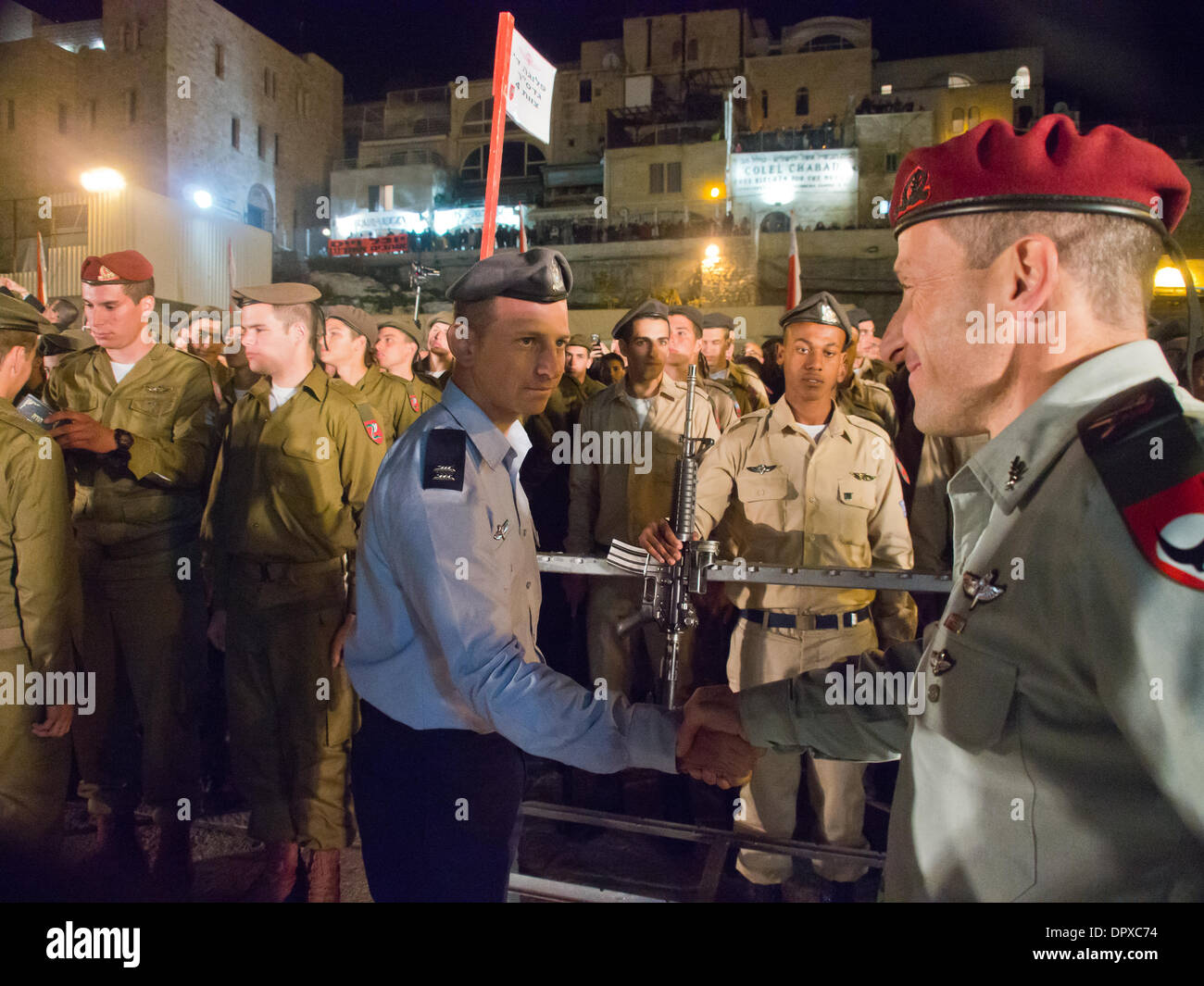 Jerusalem, Israel. 16th January 2014. The 98th Division Commander ...
