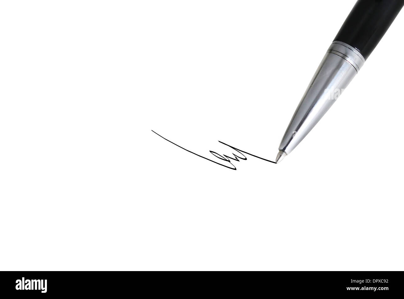 pen and signature Stock Photo - Alamy