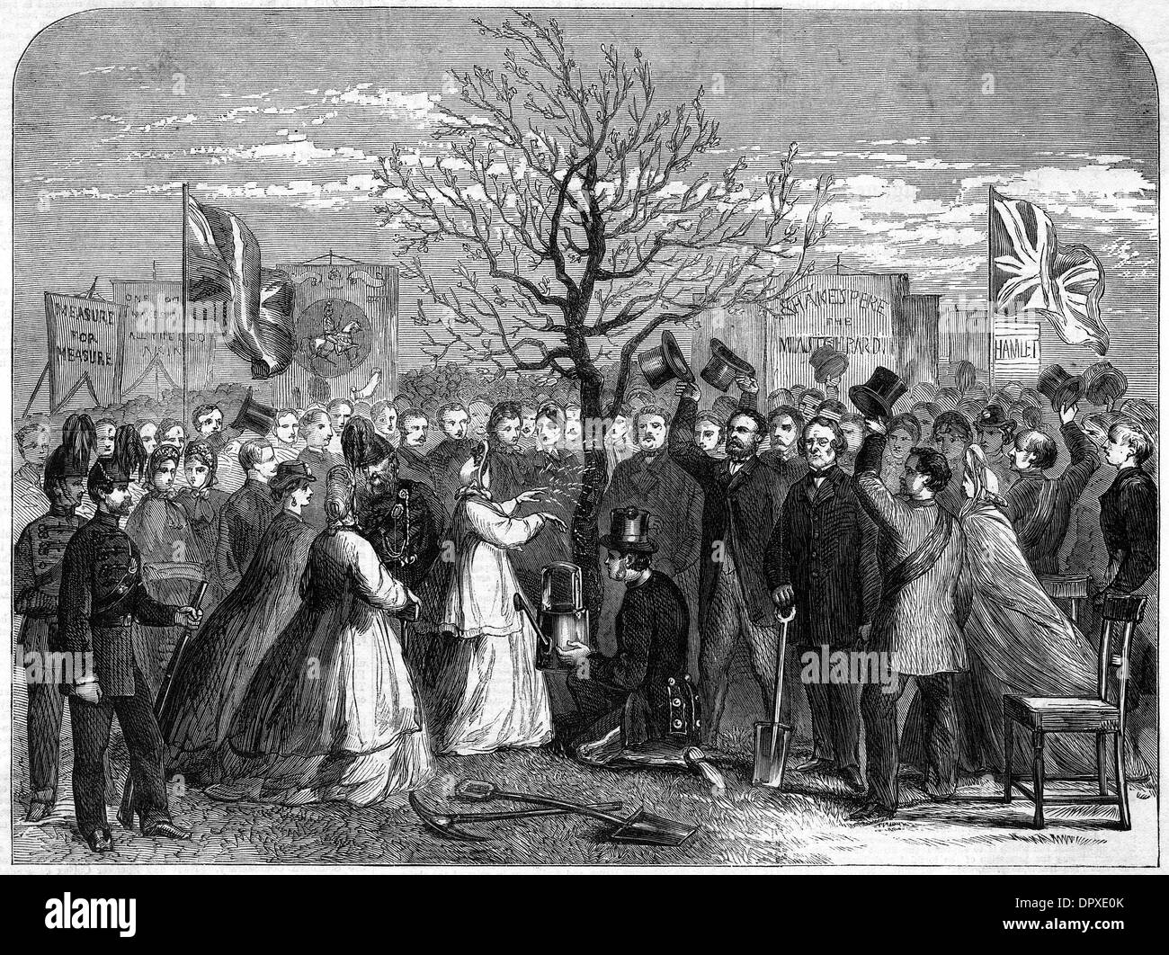 SHAKESPEARE OAK 1864 Stock Photo - Alamy