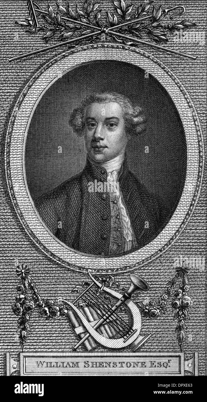 WILLIAM SHENSTONE - 2 Stock Photo - Alamy