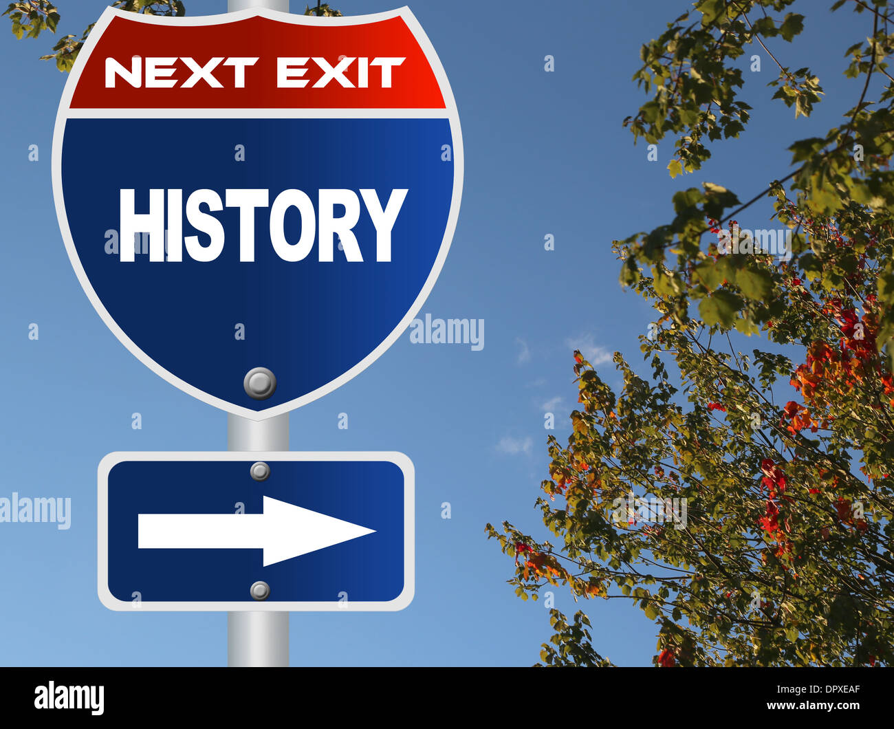 History road sign Stock Photo - Alamy