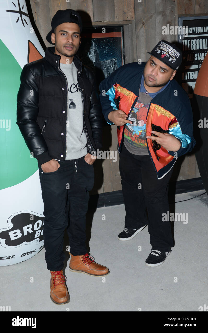 London, UK. 16th January 2014. Jernade Miah and Sugapuff arrives at the ...