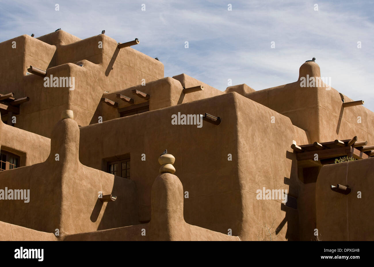 Mar 21, 2009 - Santa Fe, New Mexico, U.S. - Adobe structures surround ...
