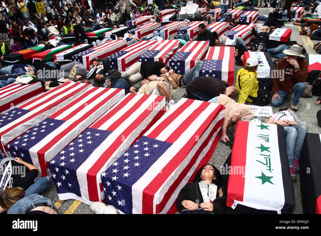 Mar 21, 2009 - Hollywood, California, USA - A large anti-war protest ...
