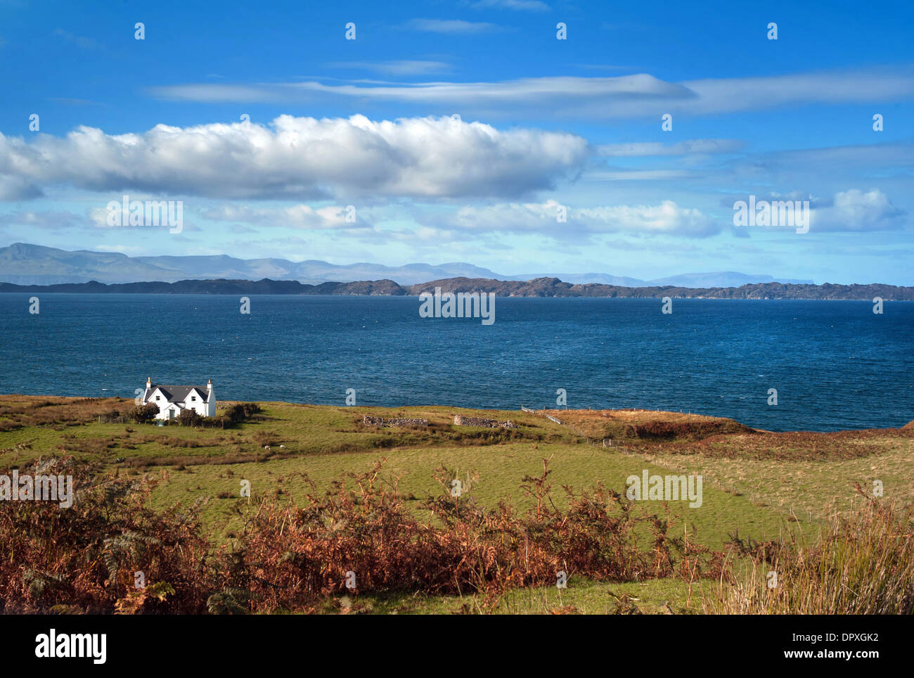 View of Raasay across Loch Carron, Scottish highlands Stock Photo - Alamy