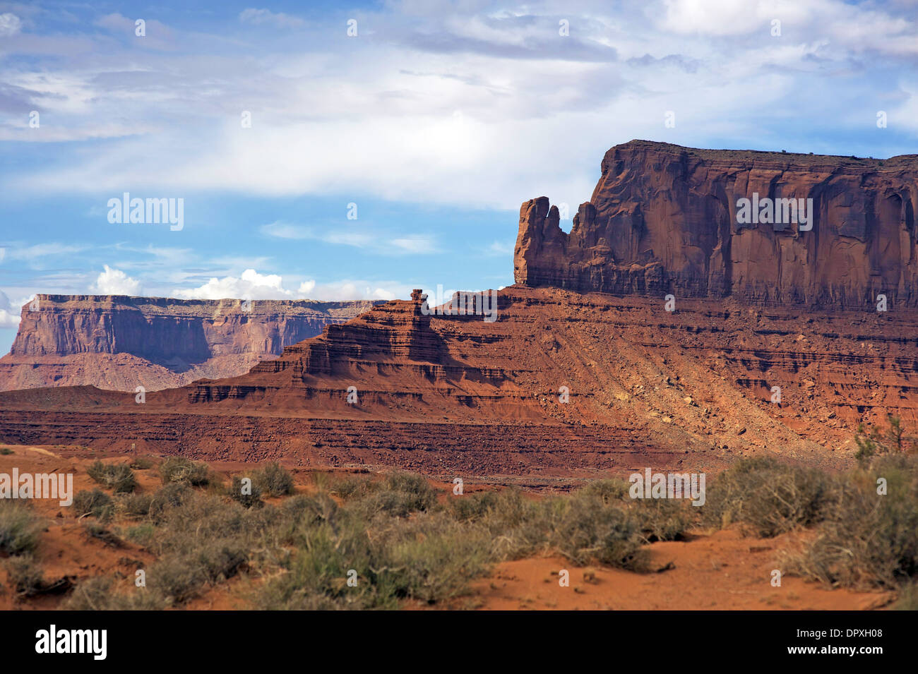 Arizona Monuments Valley Raw Landscape. Arizona, United States Stock ...