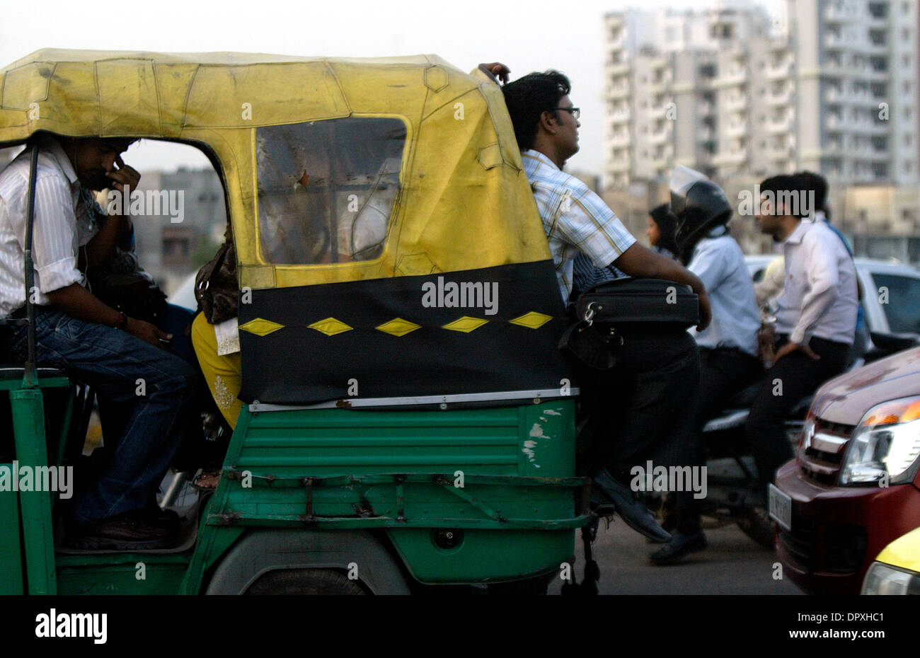 Apr 27, 2009 - New Delhi, India - Software engineers travel in a ...