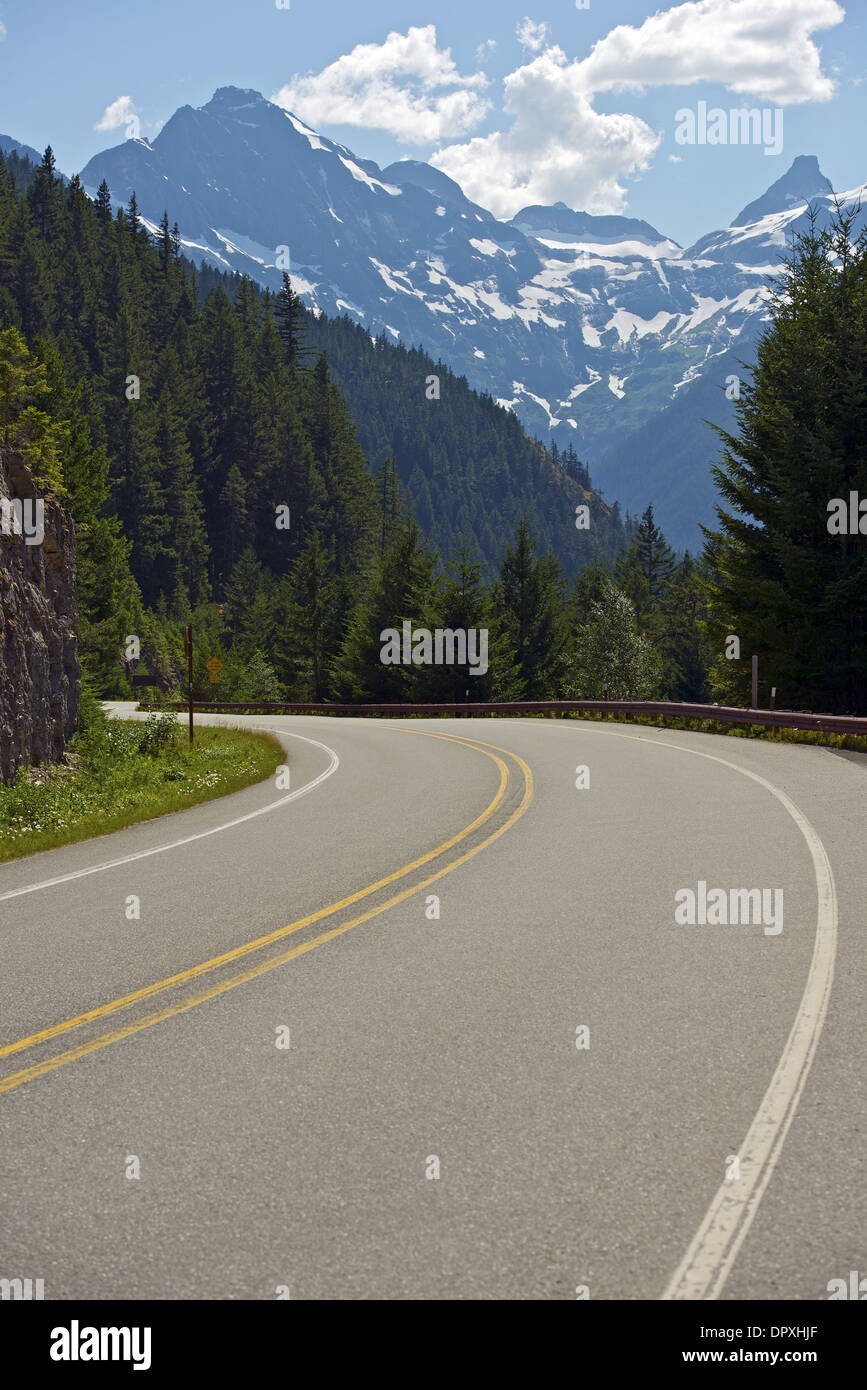Cascade Range Road. North Cascades National Park Road Stock Photo - Alamy