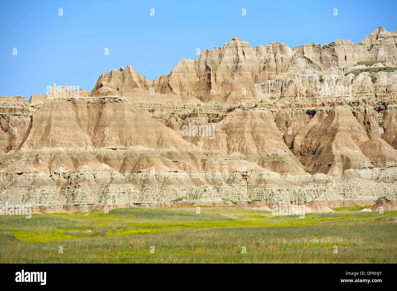 Badlands Scenic Formation in South Dakota State. United States ...