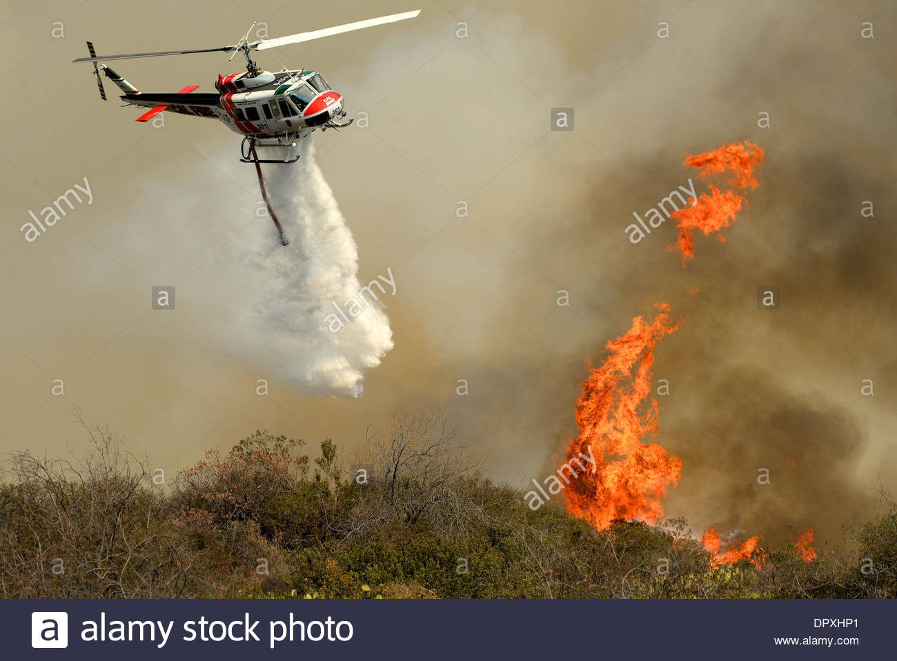Helicopter Makes Water Drop On High Resolution Stock Photography and ...