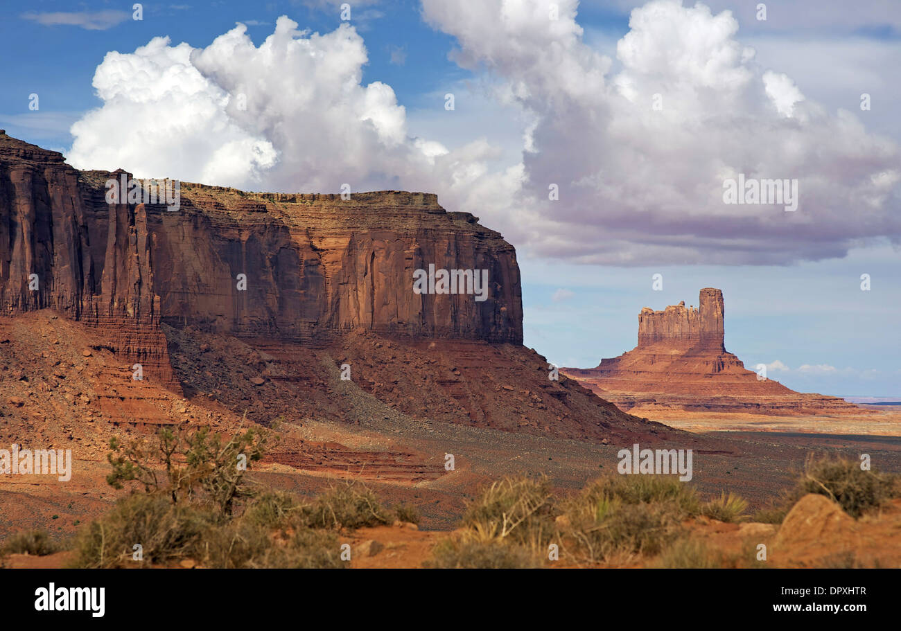 Desert Valley of Arizona. Monuments Valley Landscape. Arizona, United ...